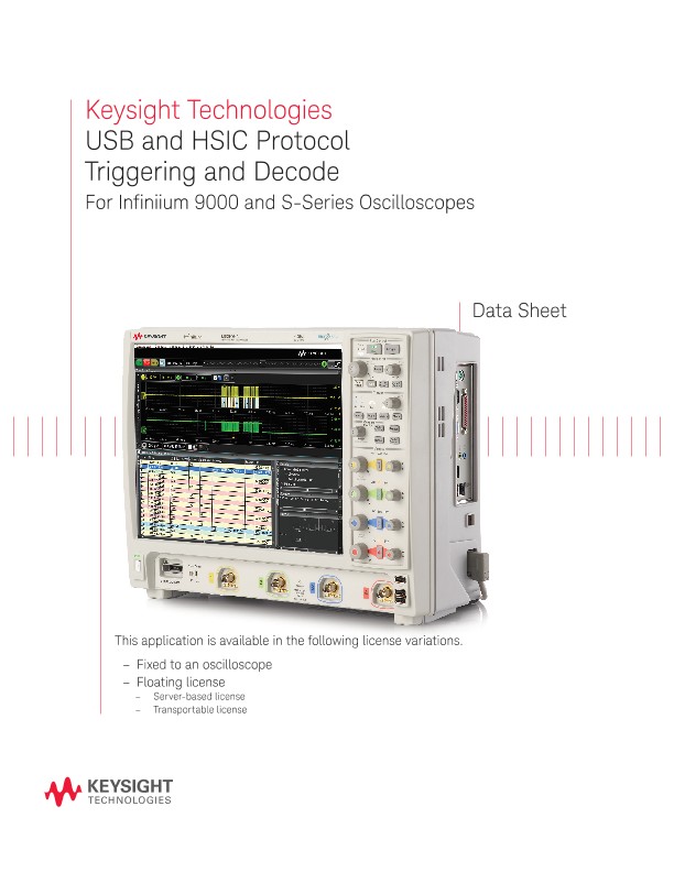 USB and HSIC Protocol Triggering and Decode PDF Asset Page | Keysight